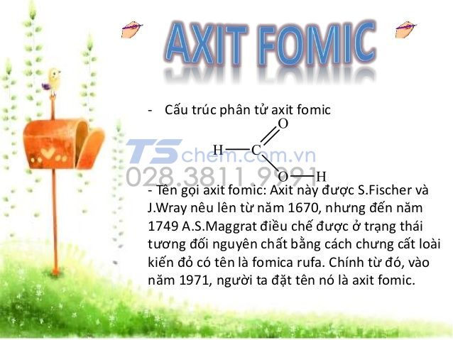 Axit fomic là gì? Tính chất lý hóa, điều chế, ứng dụng & lưu ý khi dùng